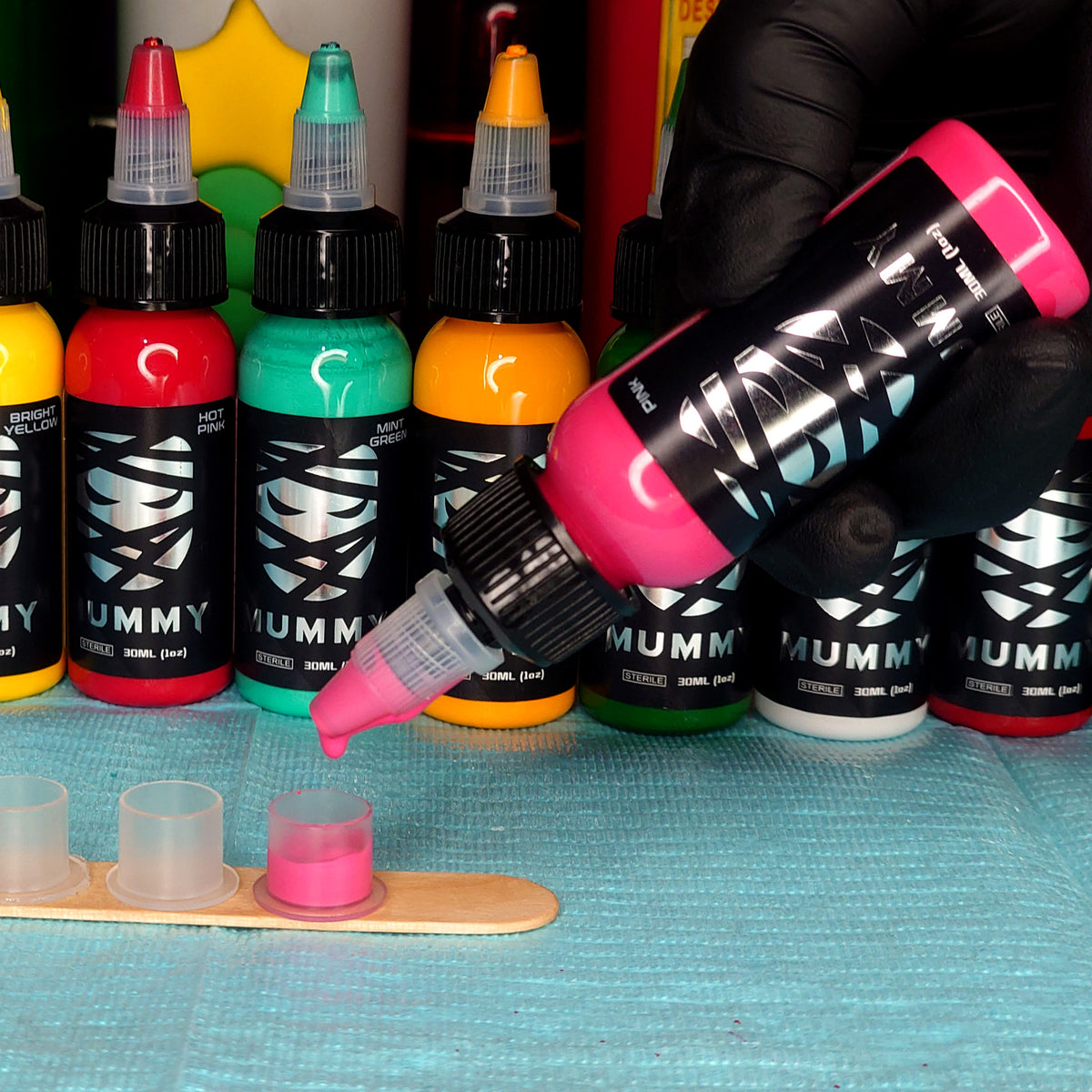 Mummy USA Custom Tattoo Ink Color Set 1 oz(Pink ...
