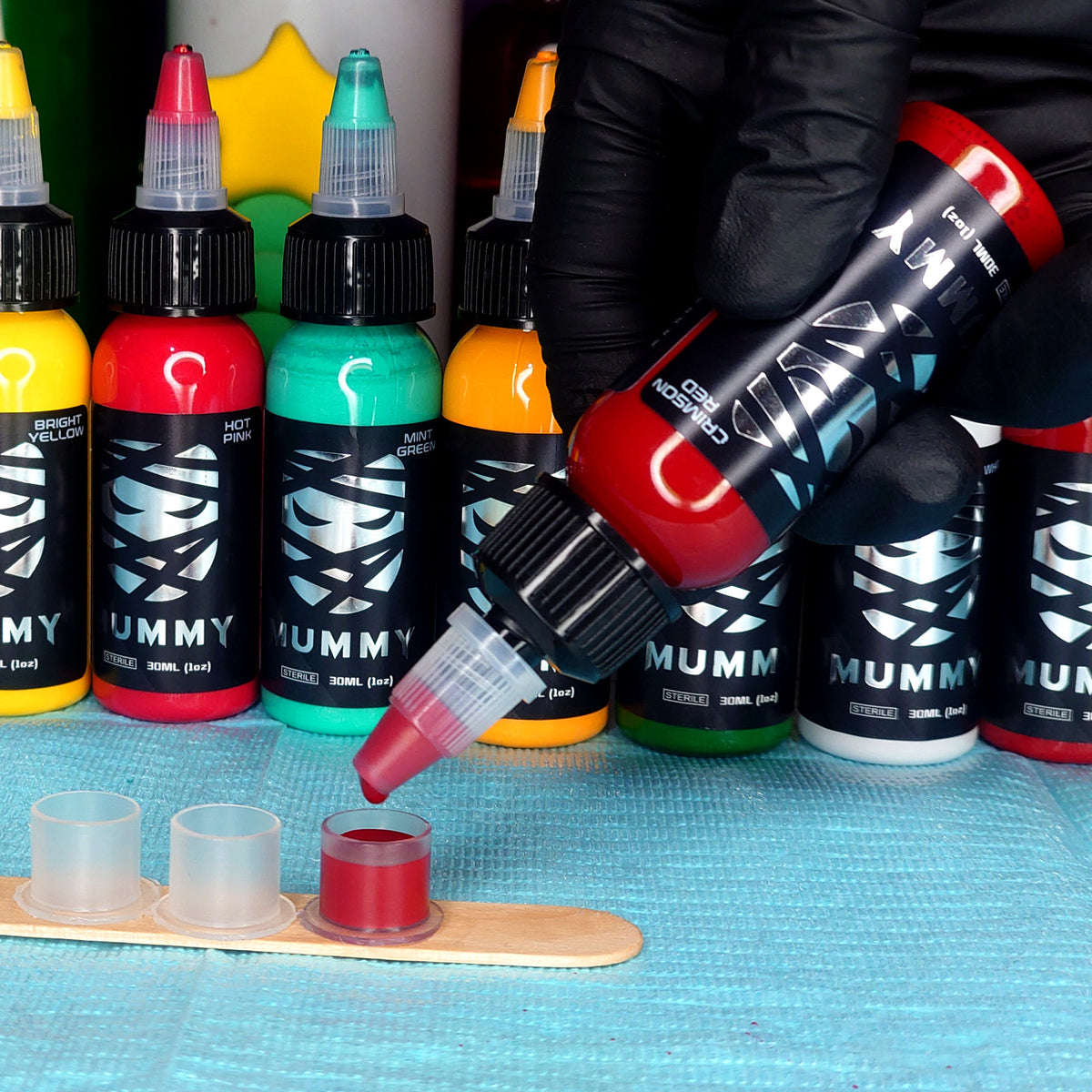 Mummy USA Custom Tattoo Ink Color Set 1 oz(Crimson Red ...