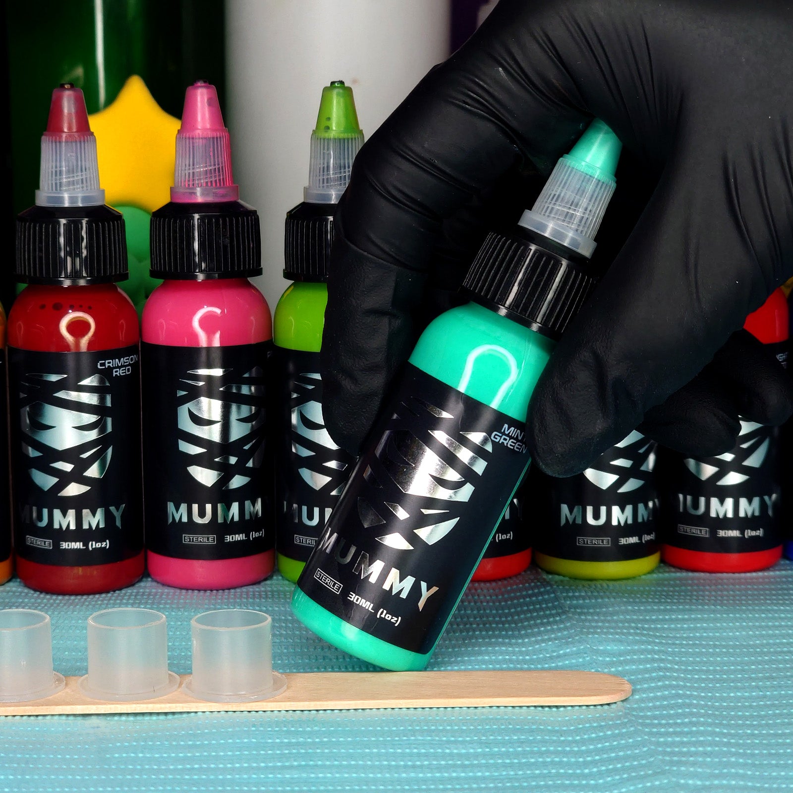 Mummy USA Custom Tattoo Ink Color Set 1 oz(Mint Green ...